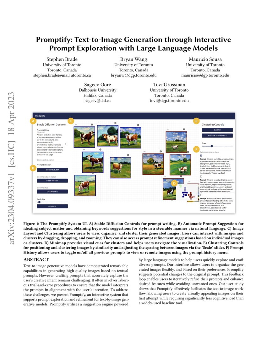 Promptify: Text-to-Image Generation through Interactive Prompt Exploration with Large Language ...