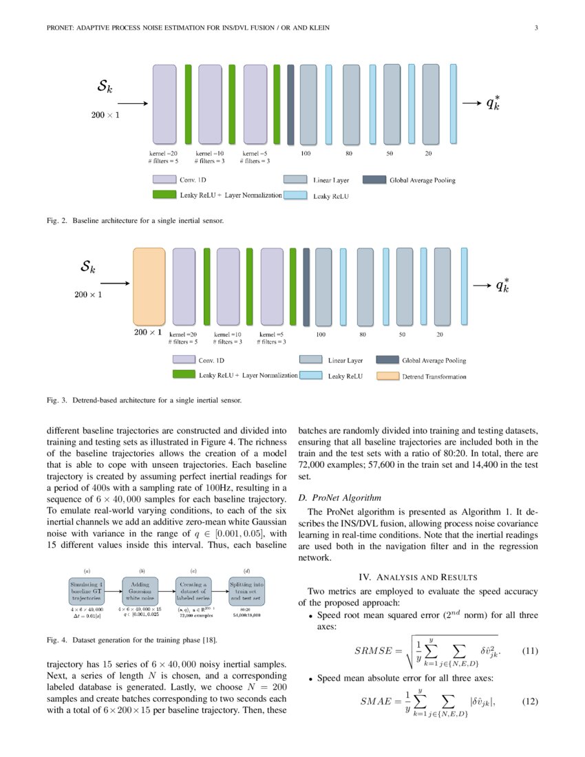 ProNet: Adaptive Process Noise Estimation for INS/DVL Fusion | DeepAI