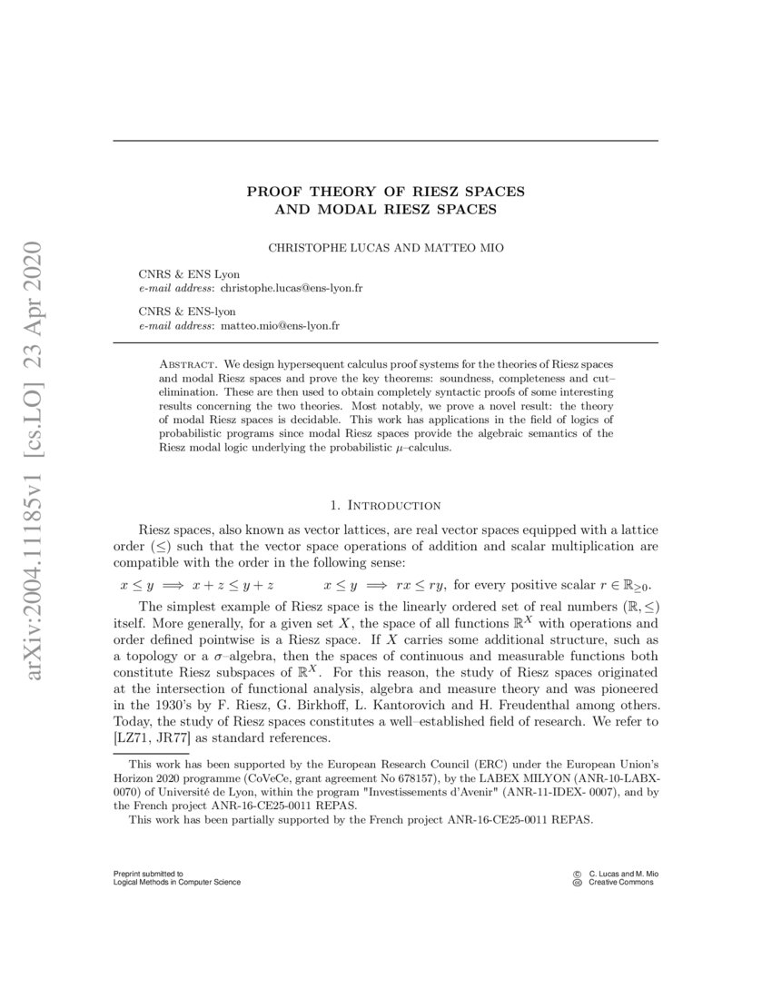 Proof Theory Of Riesz Spaces And Modal Riesz Spaces Deepai