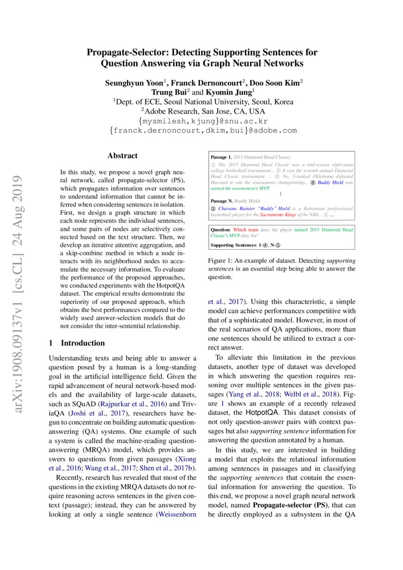 Propagate-Selector: Detecting Supporting Sentences for Question ...