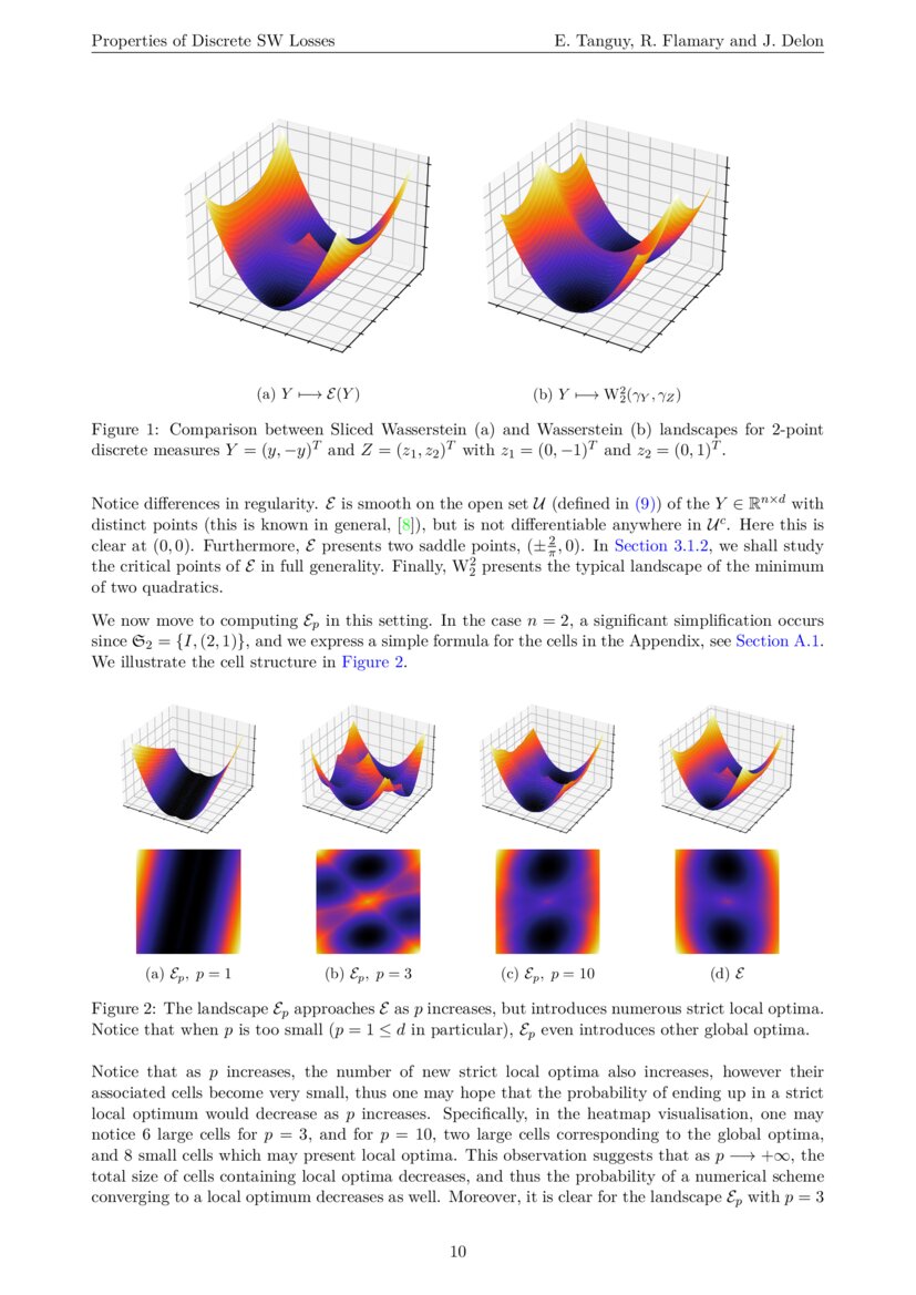 Properties of Discrete Sliced Wasserstein Losses | DeepAI