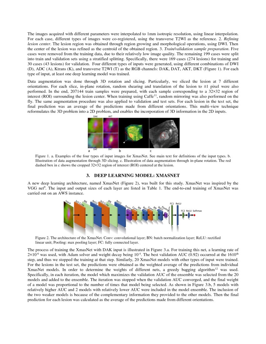 Prostate Cancer Diagnosis using Deep Learning with 3D Multiparametric MRI | DeepAI