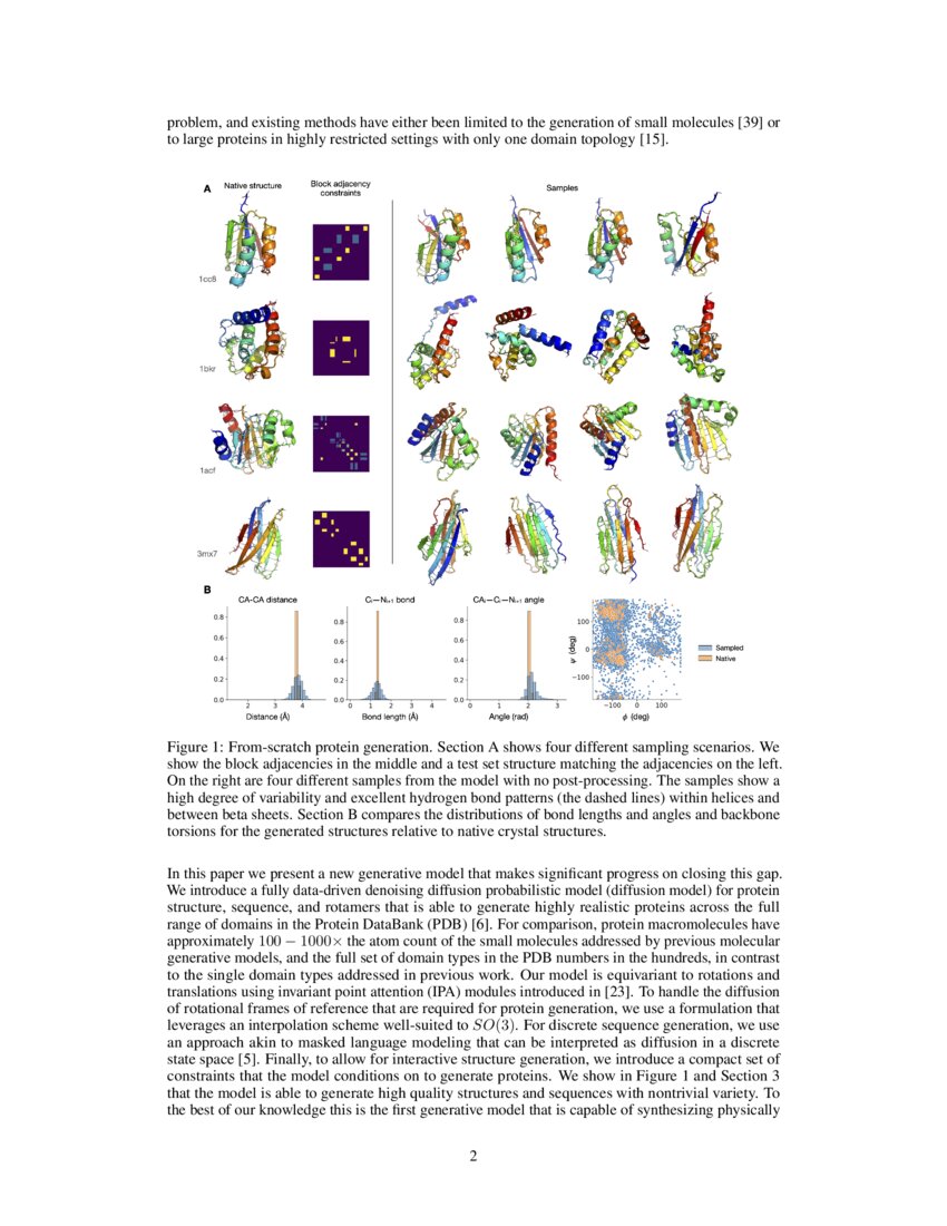 Protein Structure and Sequence Generation with Equivariant Denoising Diffusion Probabilistic ...
