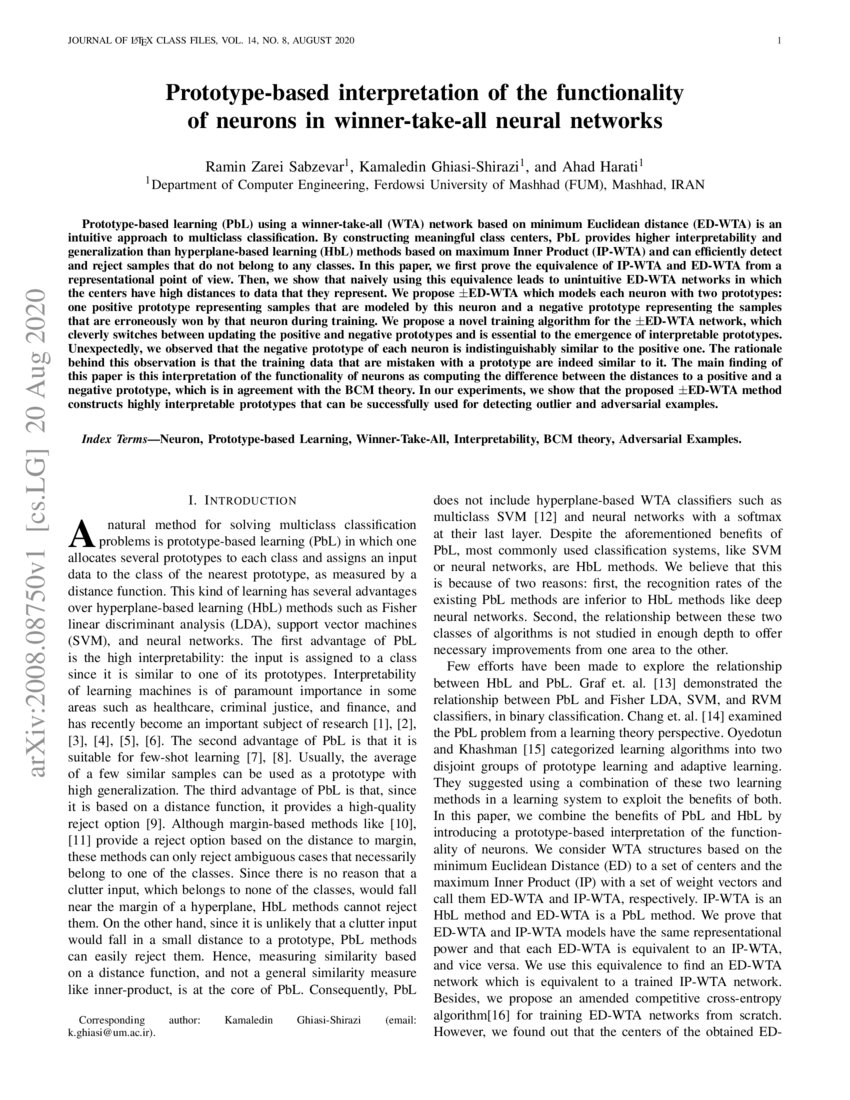 Prototype Based Interpretation Of The Functionality Of Neurons In 8301