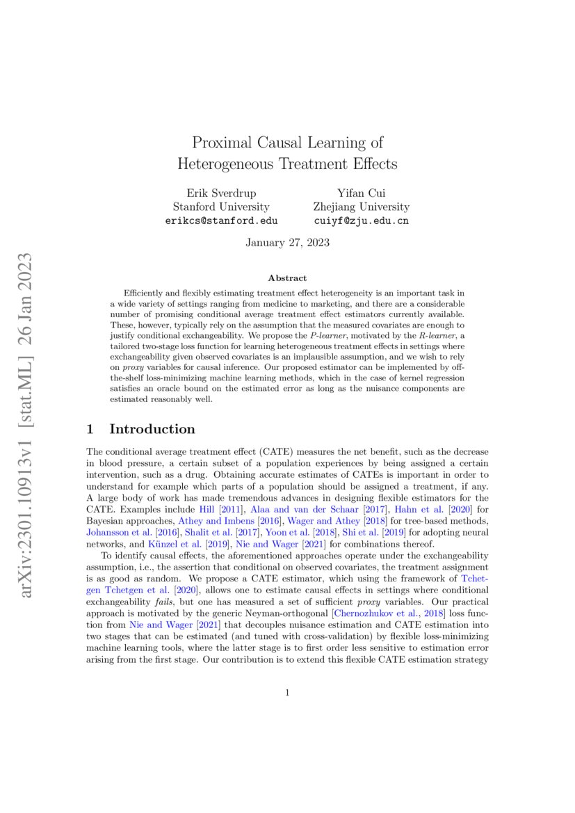 Proximal Causal Learning Of Heterogeneous Treatment Effects Deepai