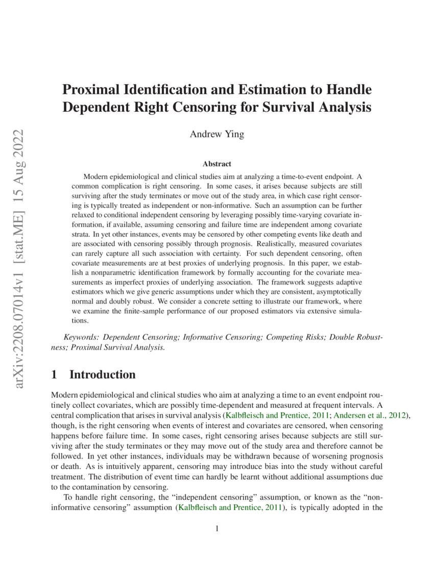 Proximal Identification And Estimation To Handle Dependent Right