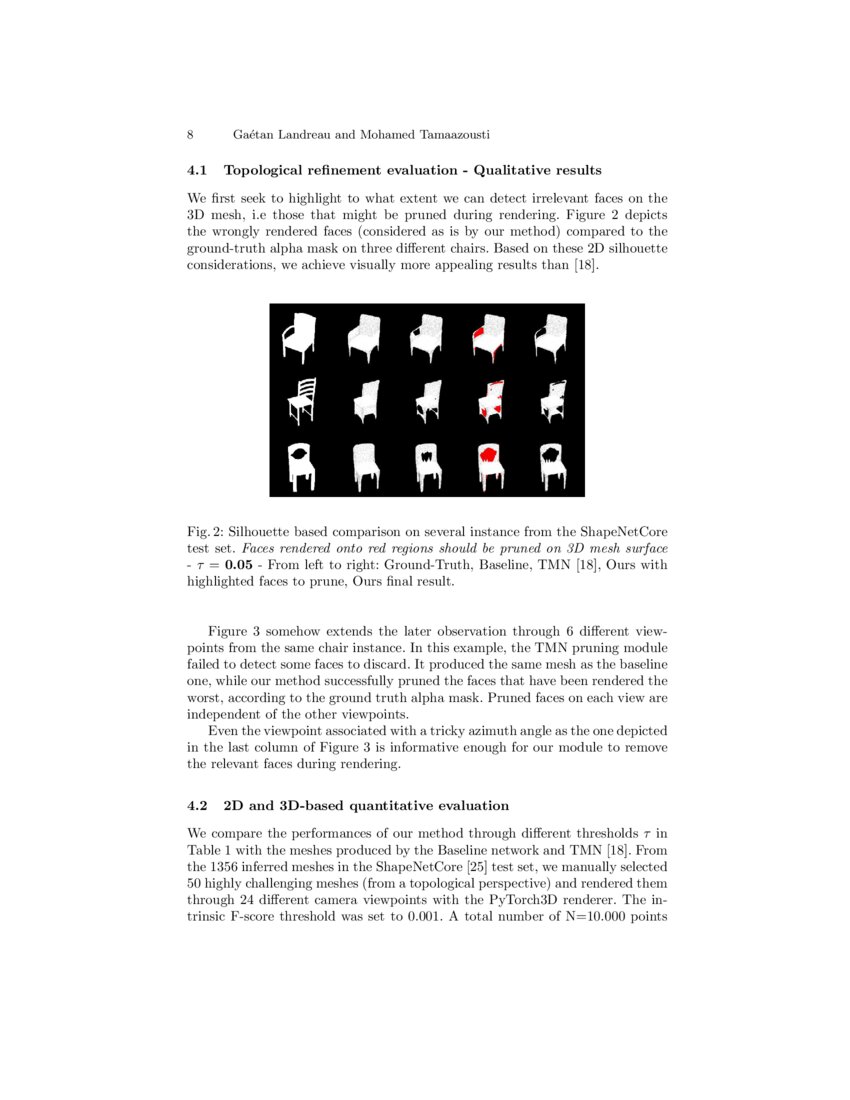 Pruning-based Topology Refinement of 3D Mesh using a 2D Alpha Mask | DeepAI