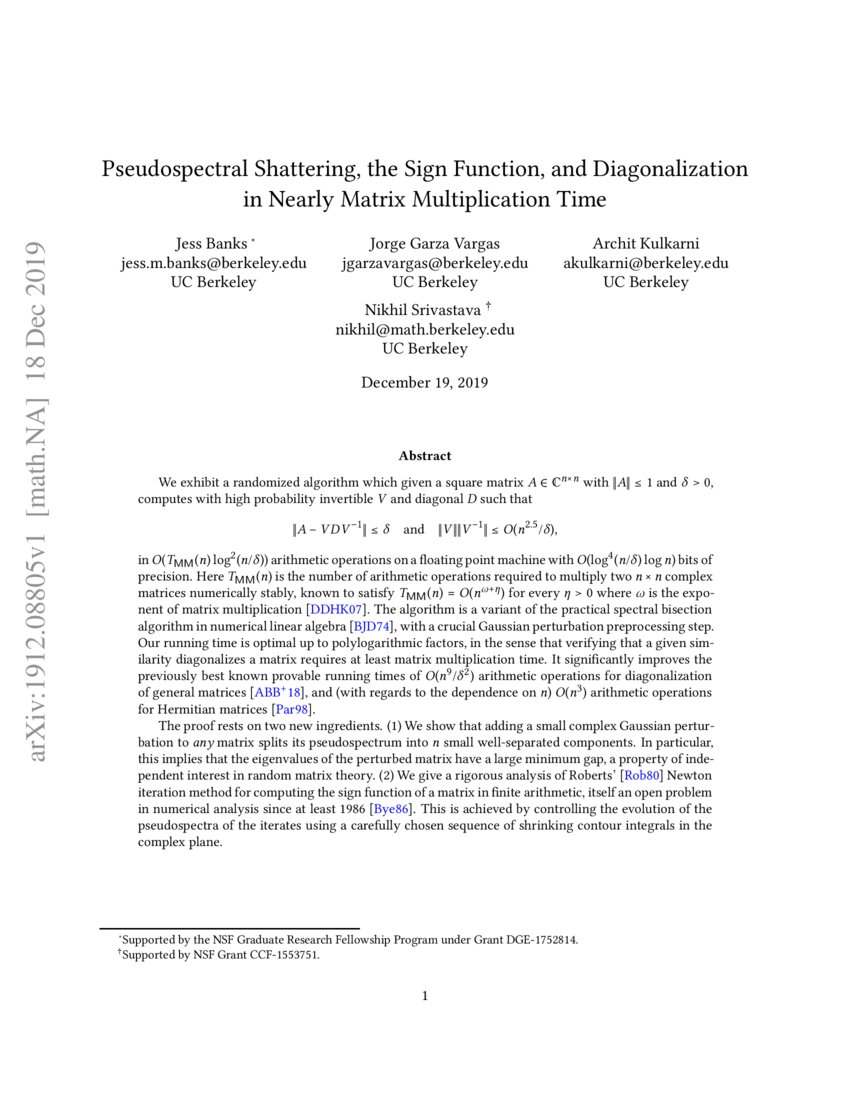 Pseudospectral Shattering, the Sign Function, and Diagonalization in ...