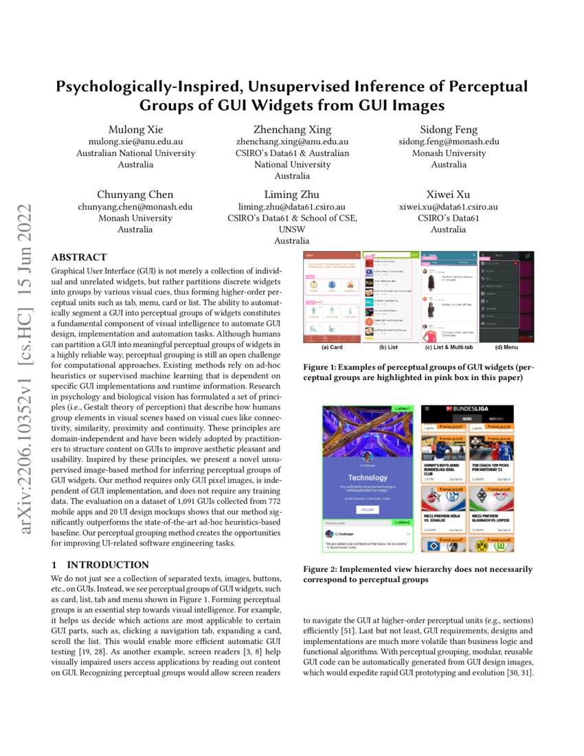Psychologically-Inspired, Unsupervised Inference of Perceptual Groups ...
