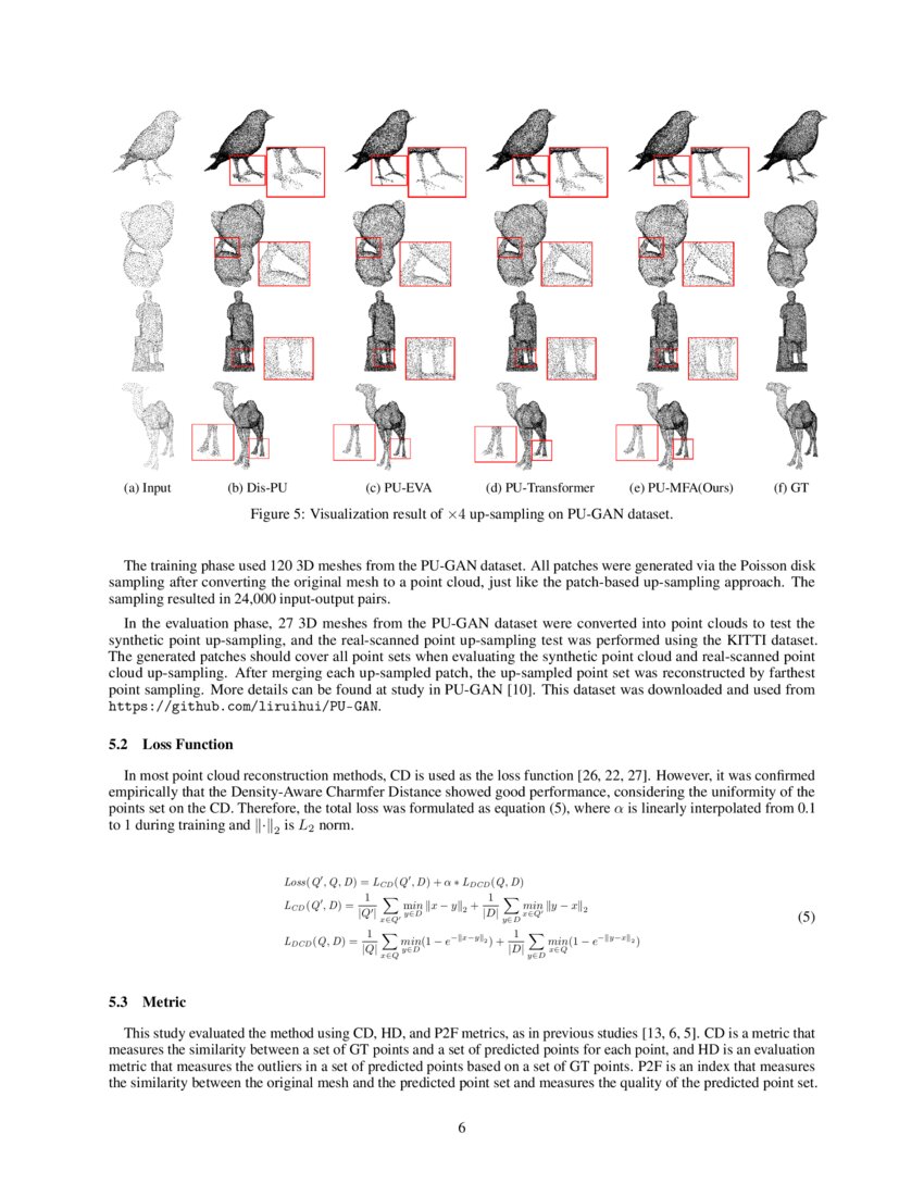 PU-MFA : Point Cloud Up-sampling via Multi-scale Features Attention | DeepAI