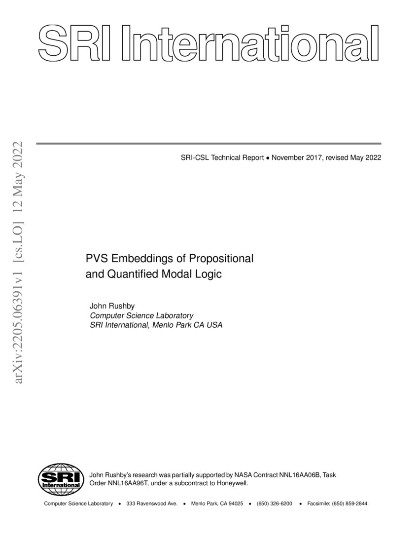 Pvs Embeddings Of Propositional And Quantified Modal Logic Deepai