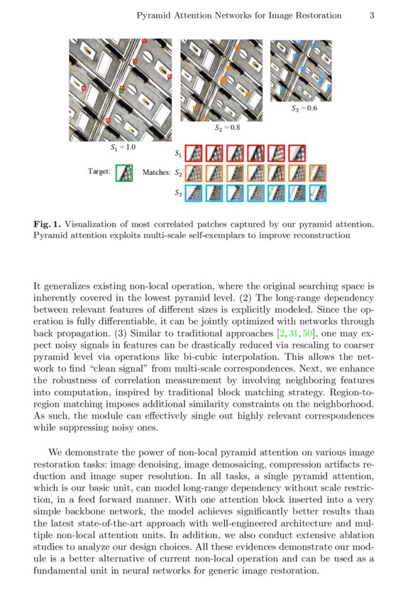 Pyramid Attention Networks for Image Restoration | DeepAI