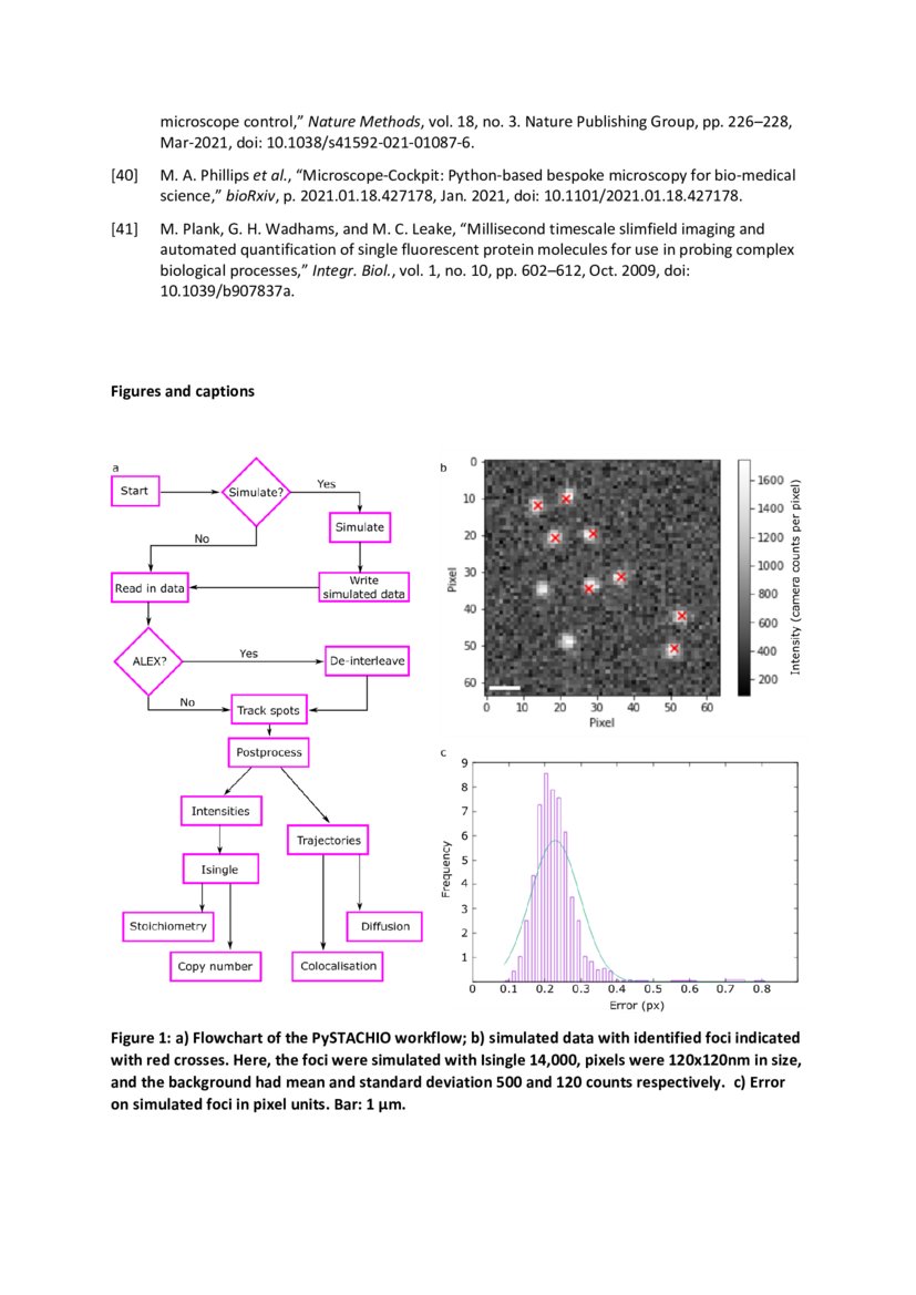 PySTACHIO: Python Single-molecule TrAcking stoiCHiometry Intensity and ...
