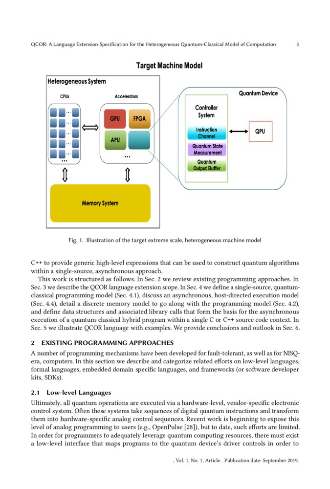 QCOR: A Language Extension Specification for the Heterogeneous Quantum ...