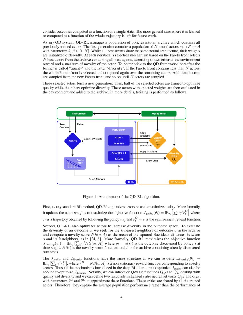 QD-RL: Efficient Mixing of Quality and Diversity in Reinforcement Learning | DeepAI