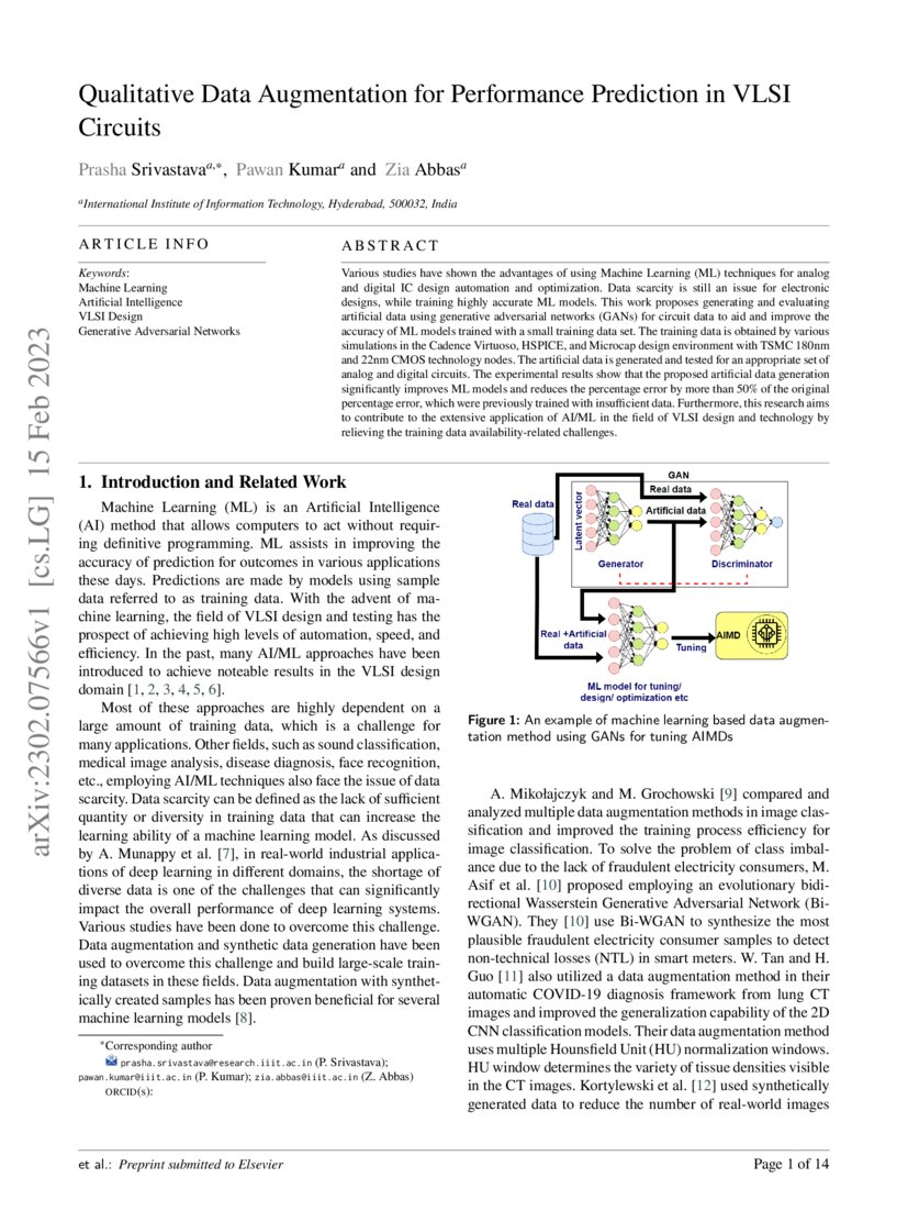 Qualitative Data Augmentation For Performance Prediction In Vlsi Circuits Deepai