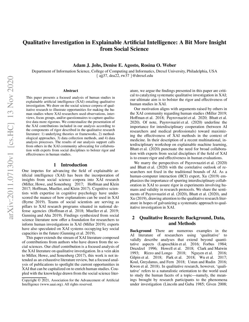 Qualitative Investigation in Explainable Artificial Intelligence: A Bit ...