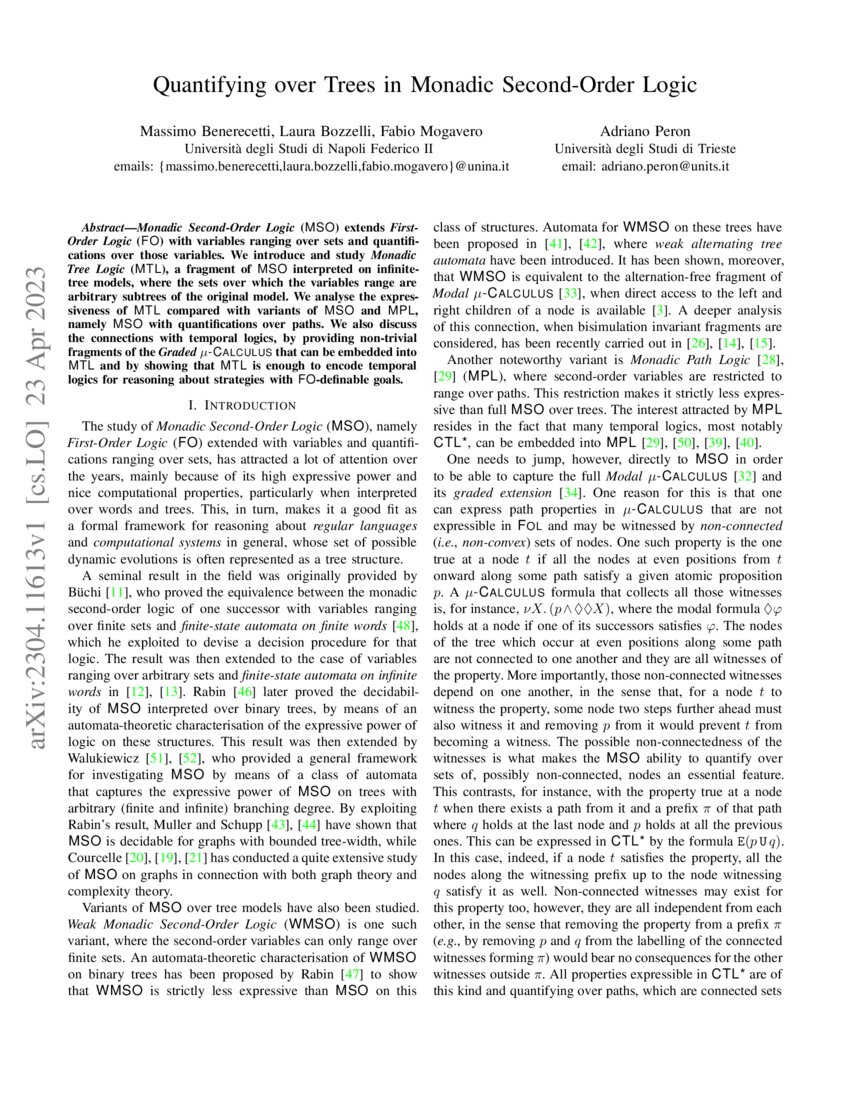 Quantifying Over Trees In Monadic Second Order Logic Deepai