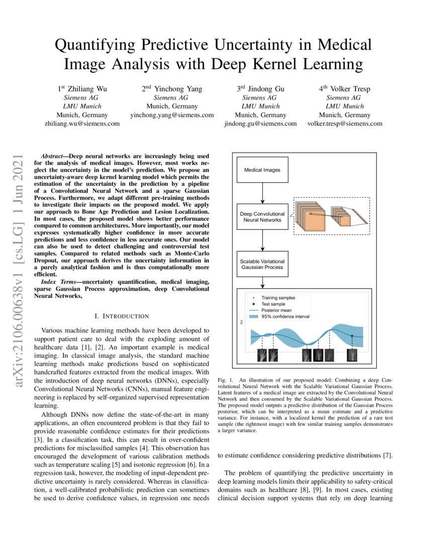 Quantifying Predictive Uncertainty in Medical Image Analysis with Deep Kernel Learning | DeepAI