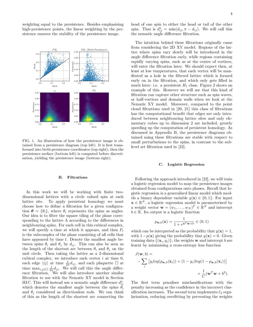 Quantitative analysis of phase transitions in two-dimensional XY models using persistent ...