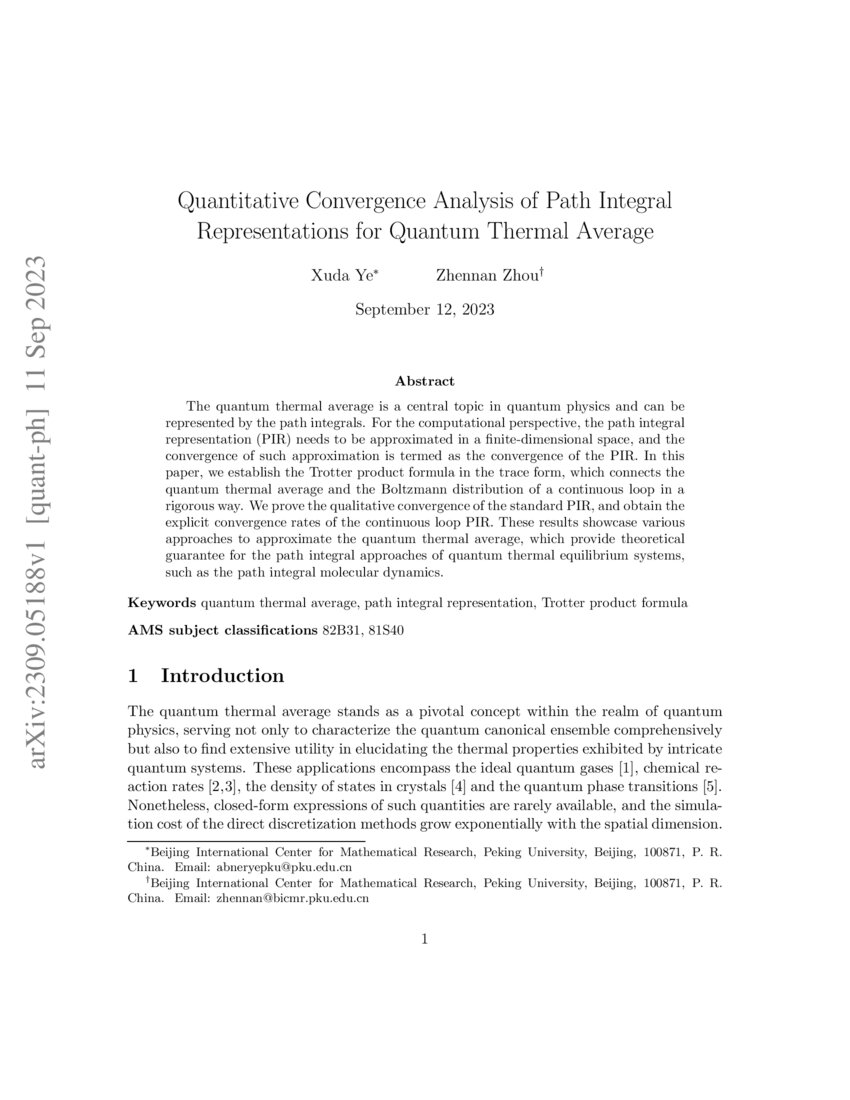 Quantitative Convergence Analysis Of Path Integral Representations For