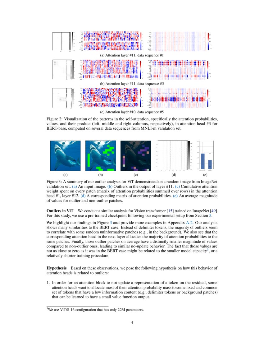 Quantizable Transformers: Removing Outliers by Helping Attention Heads ...