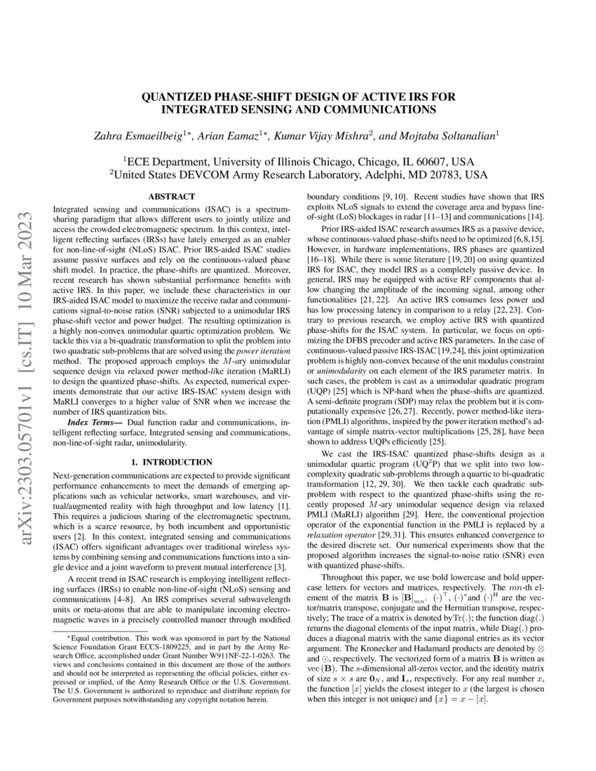 Quantized Phase Shift Design Of Active Irs For Integrated Sensing And Communications Deepai