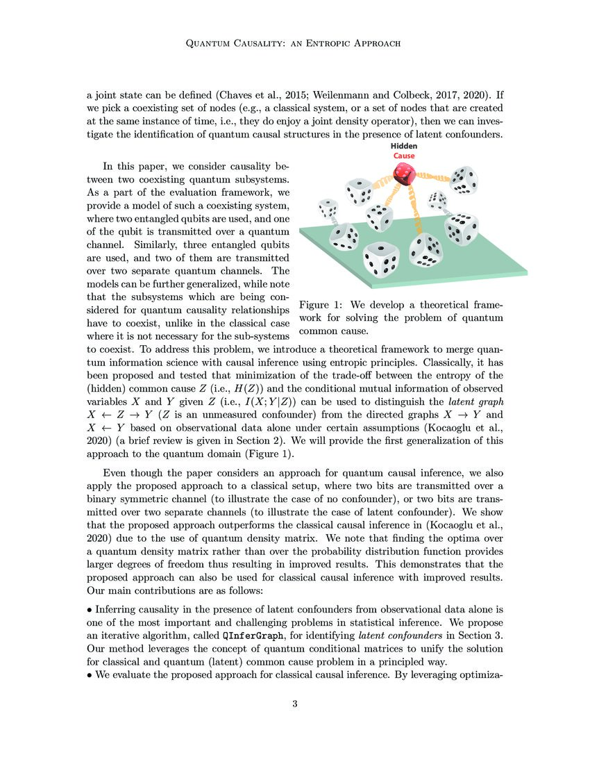 Quantum Causal Inference in the Presence of Hidden Common Causes: an ...
