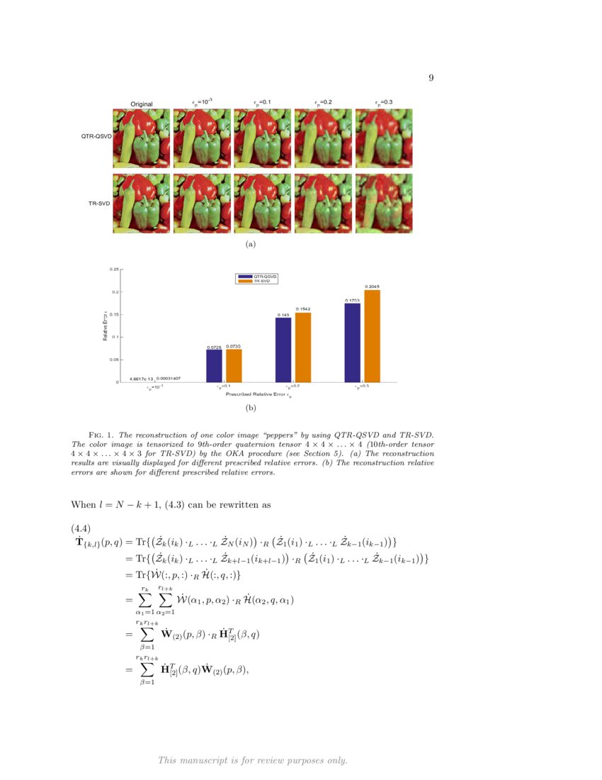 Quaternion tensor ring decomposition and application for color image ...