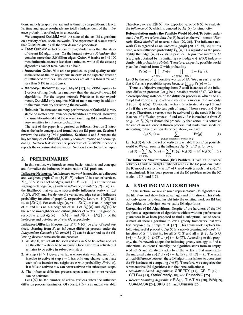 QuickIM: Efficient, Accurate and Robust Influence Maximization Algorithm on Billion-Scale ...