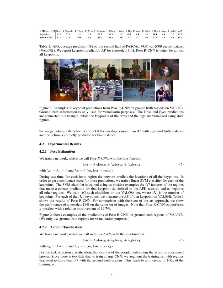 R Cnns For Pose Estimation And Action Detection Deepai 2599