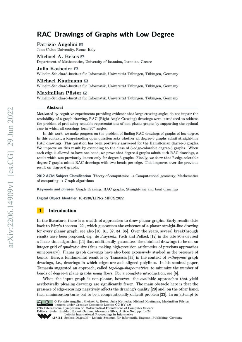 RAC Drawings of Graphs with Low Degree | DeepAI