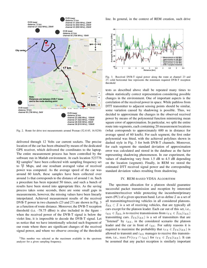 Radio Environment Maps For Dynamic Frequency Selection In V2x Communications Deepai