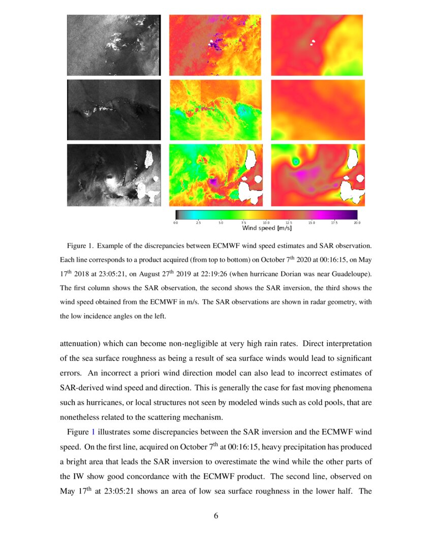 Rain Rate Estimation with SAR using NEXRAD measurements with Convolutional Neural Networks | DeepAI