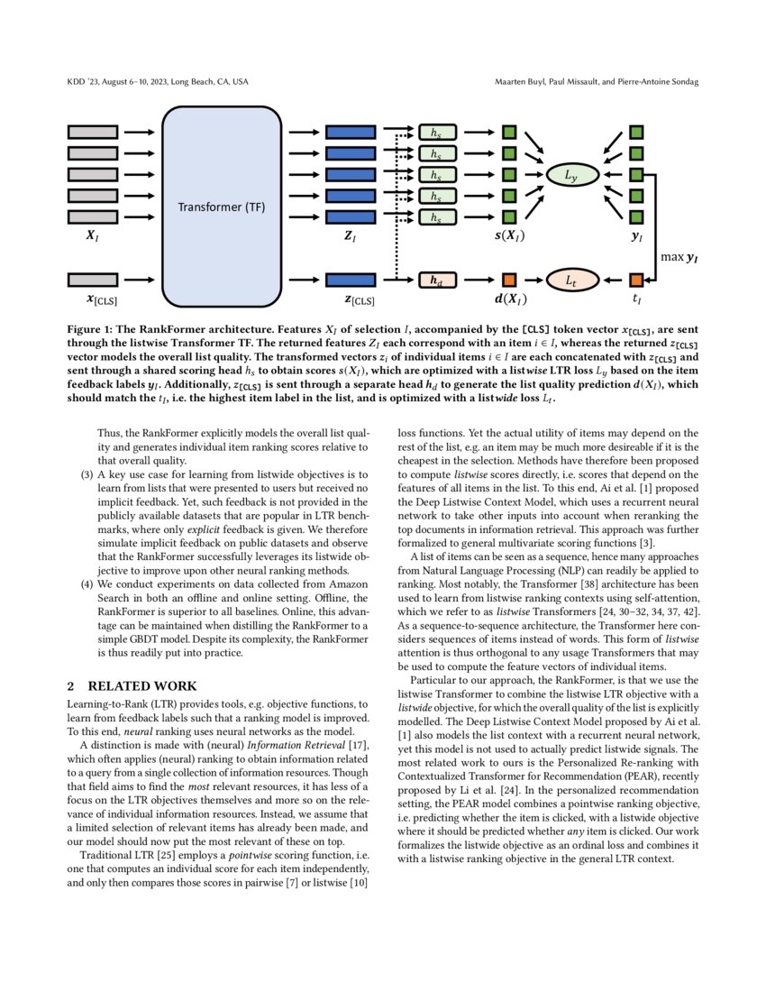 RankFormer: Listwise Learning-to-Rank Using Listwide Labels | DeepAI