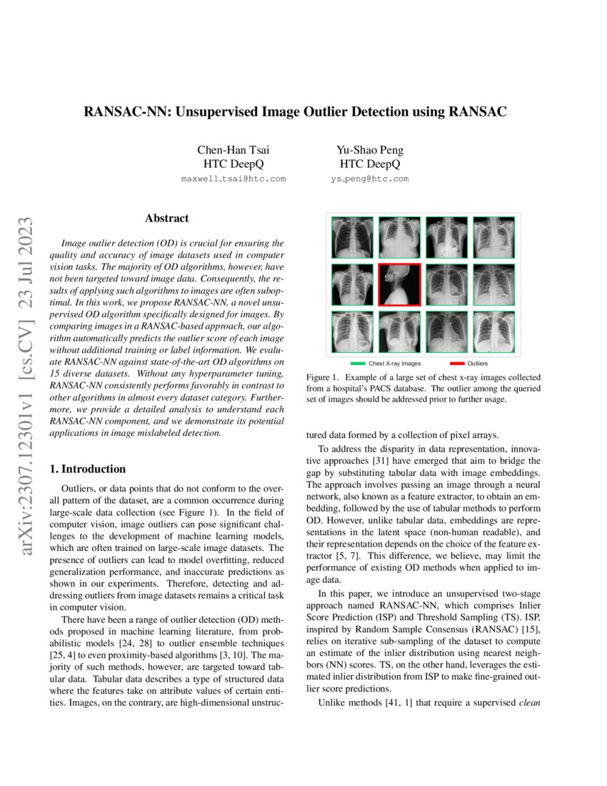 RANSAC-NN: Unsupervised Image Outlier Detection using RANSAC | DeepAI RANSAC-NN: Unsupervised Image Outlier Detection using RANSAC | DeepAI