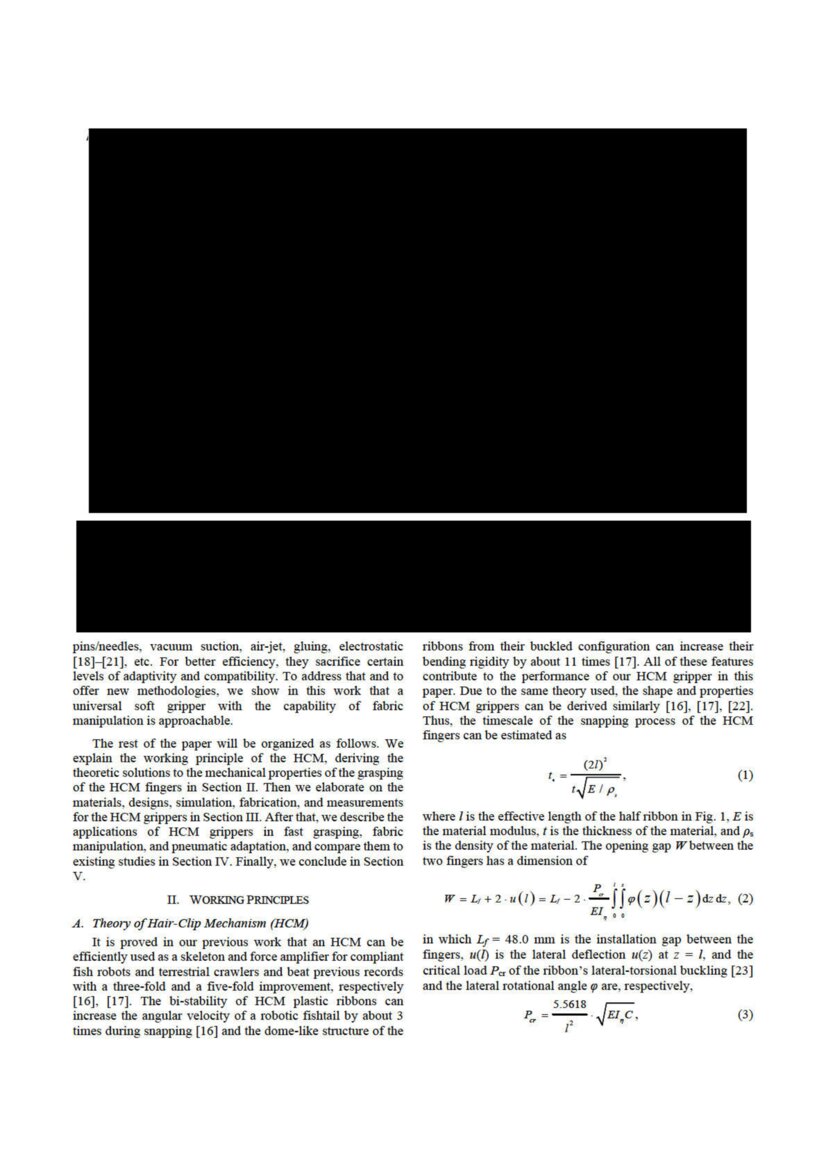 Rapid grasping of fabric using bionic soft grippers with elastic instability | DeepAI