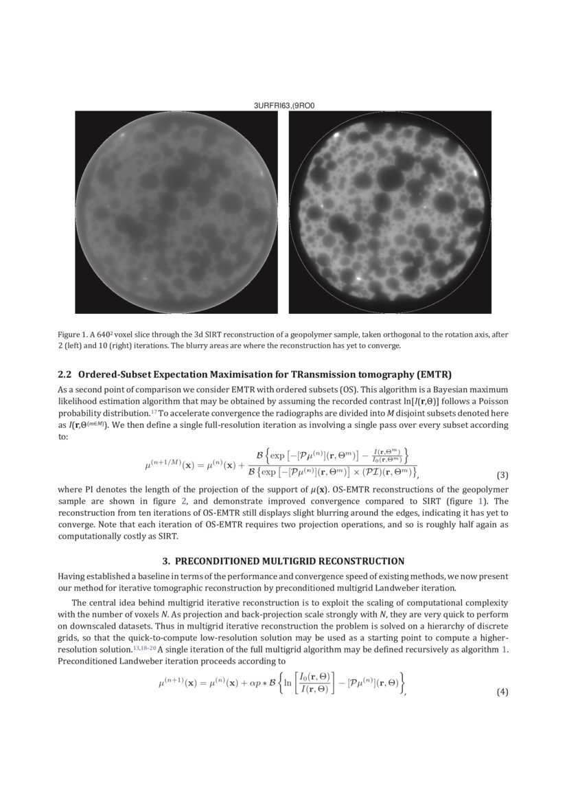 Rapidly-converging multigrid reconstruction of cone-beam tomographic ...