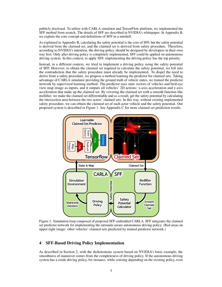 Rationale Aware Autonomous Driving Policy Utilizing Safety Force Field
