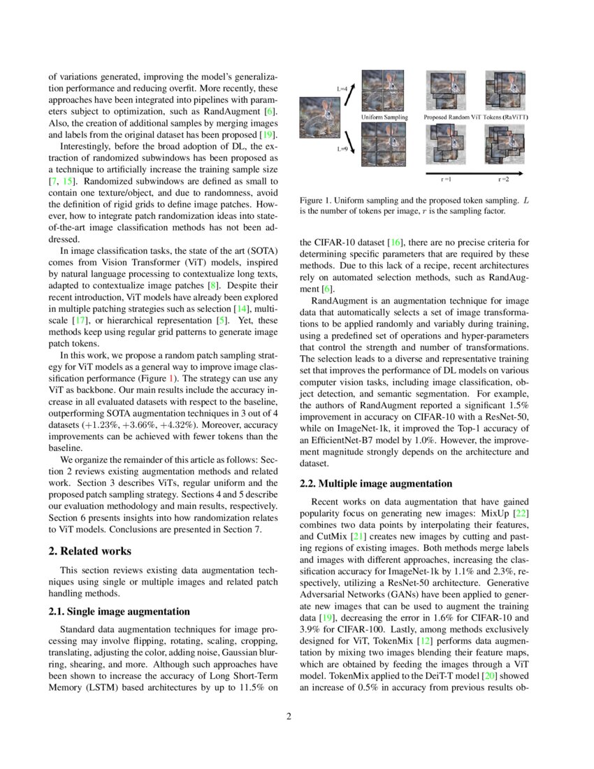 RaViTT: Random Vision Transformer Tokens | DeepAI