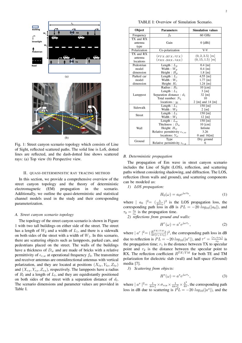 RCS-based Quasi-Deterministic Ray Tracing for Statistical Channel Modeling | DeepAI