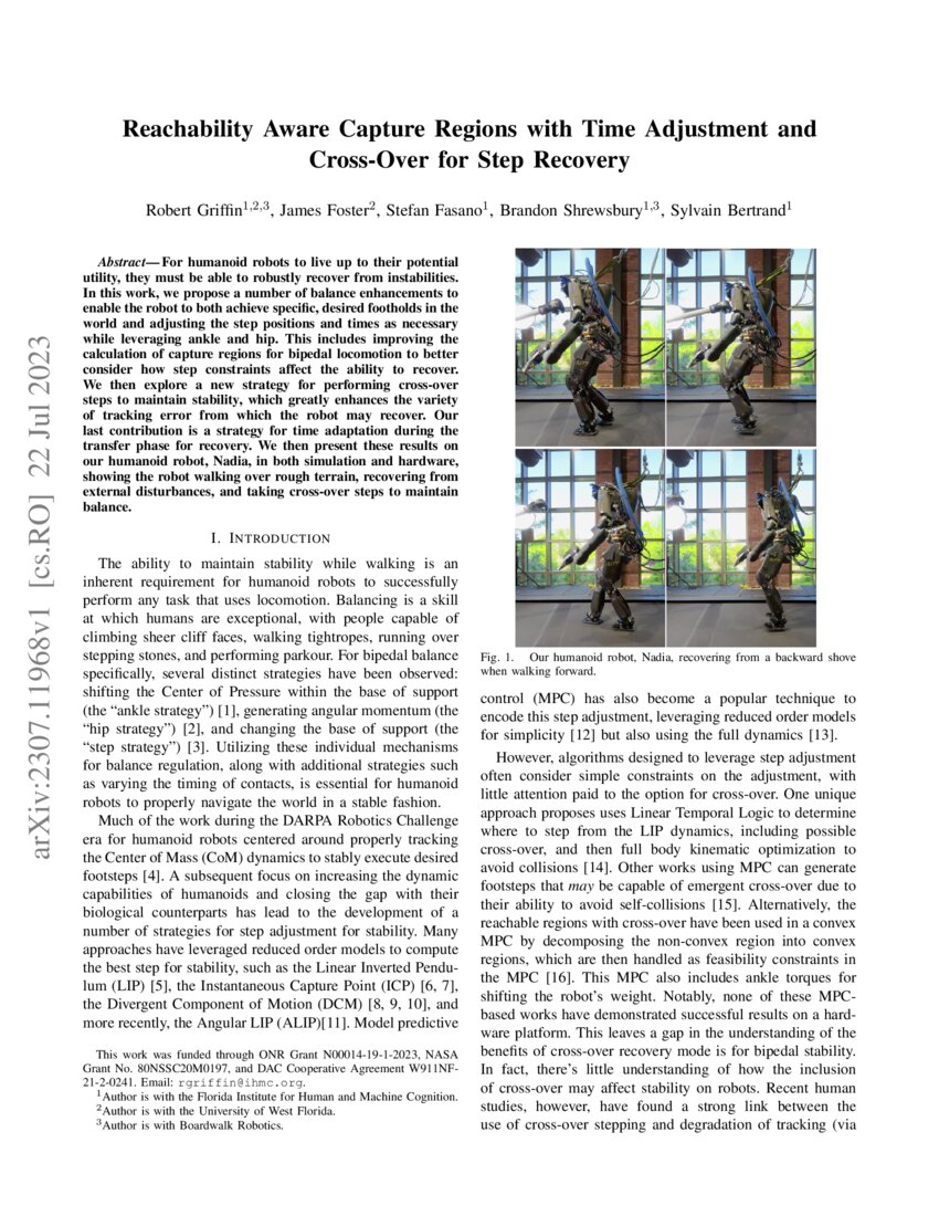 Reachability Aware Capture Regions with Time Adjustment and Cross-Over ...