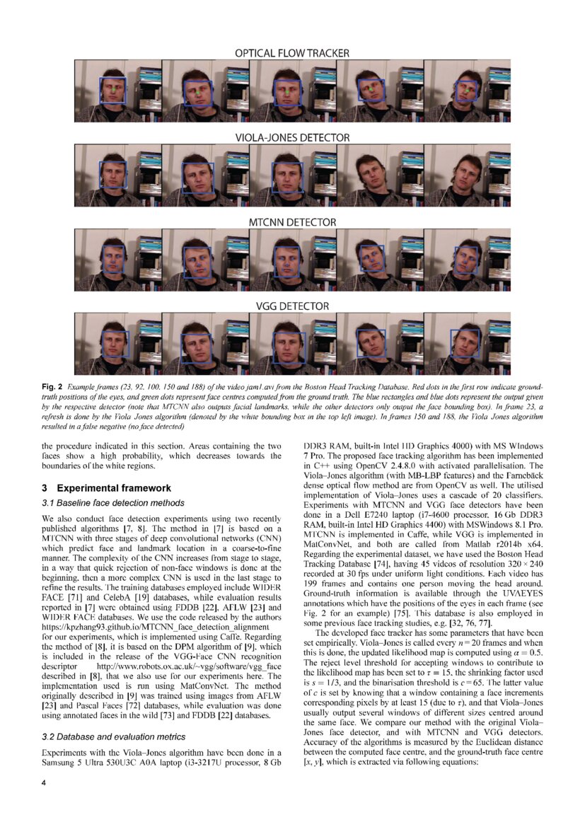 Real Time Adaboost Cascade Face Tracker Based On Likelihood Map And