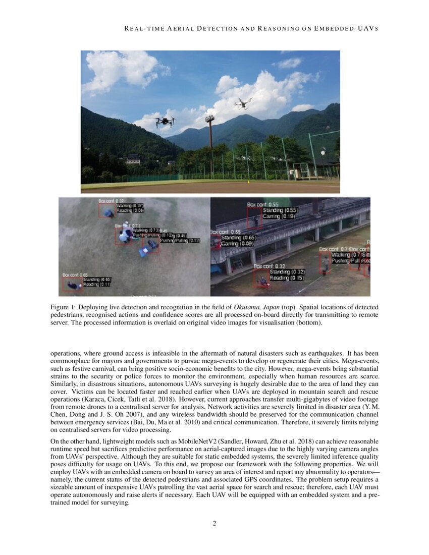 Real-time Aerial Detection and Reasoning on Embedded-UAVs | DeepAI
