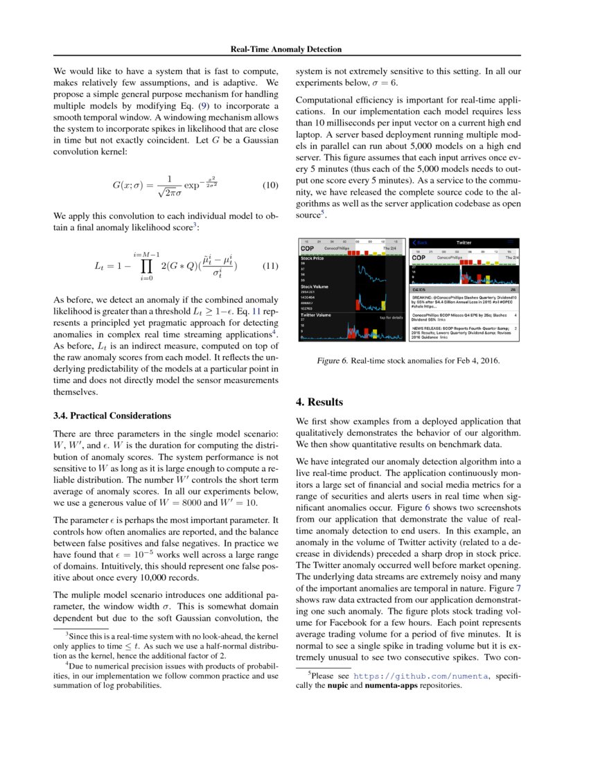 Real Time Anomaly Detection For Streaming Analytics Deepai