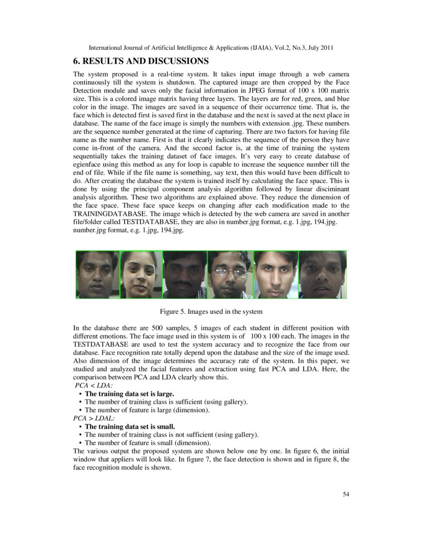 Real Time Face Recognition Using Adaboost Improved Fast Pca Algorithm Deepai