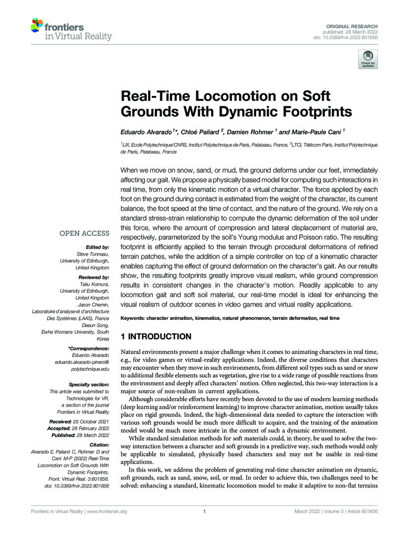 Real-Time Locomotion on Soft Grounds With Dynamic Footprints | DeepAI