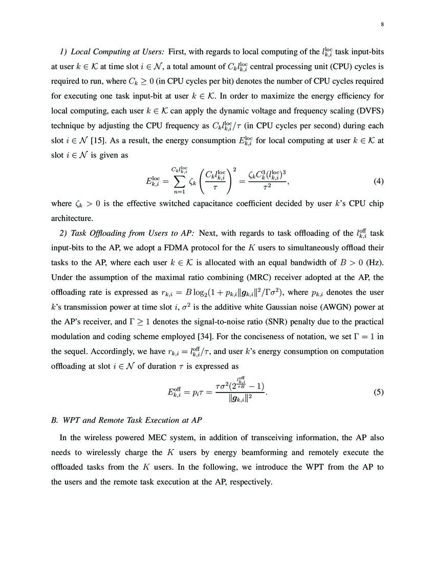 Real Time Resource Allocation For Wireless Powered Multiuser Mobile
