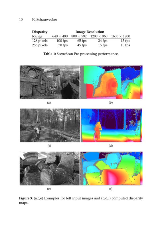 Real-Time Stereo Vision on FPGAs with SceneScan | DeepAI
