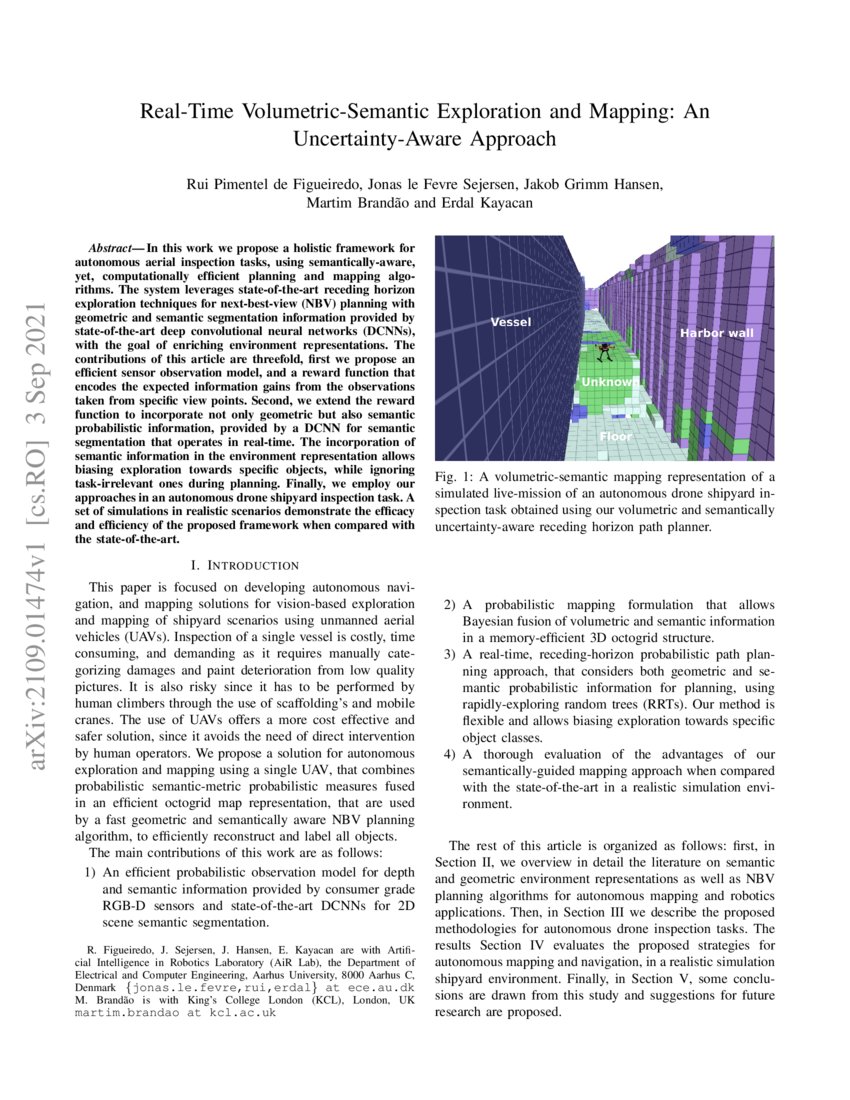 Real-Time Volumetric-Semantic Exploration and Mapping: An Uncertainty-Aware Approach | DeepAI